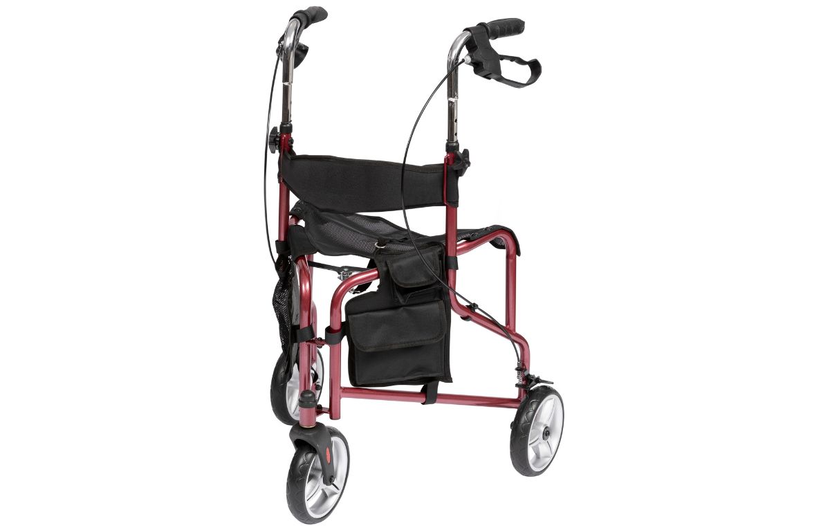 Alerta Three-Wheel Steel Walker with Seat & Bag – SHEEN MOBILITY